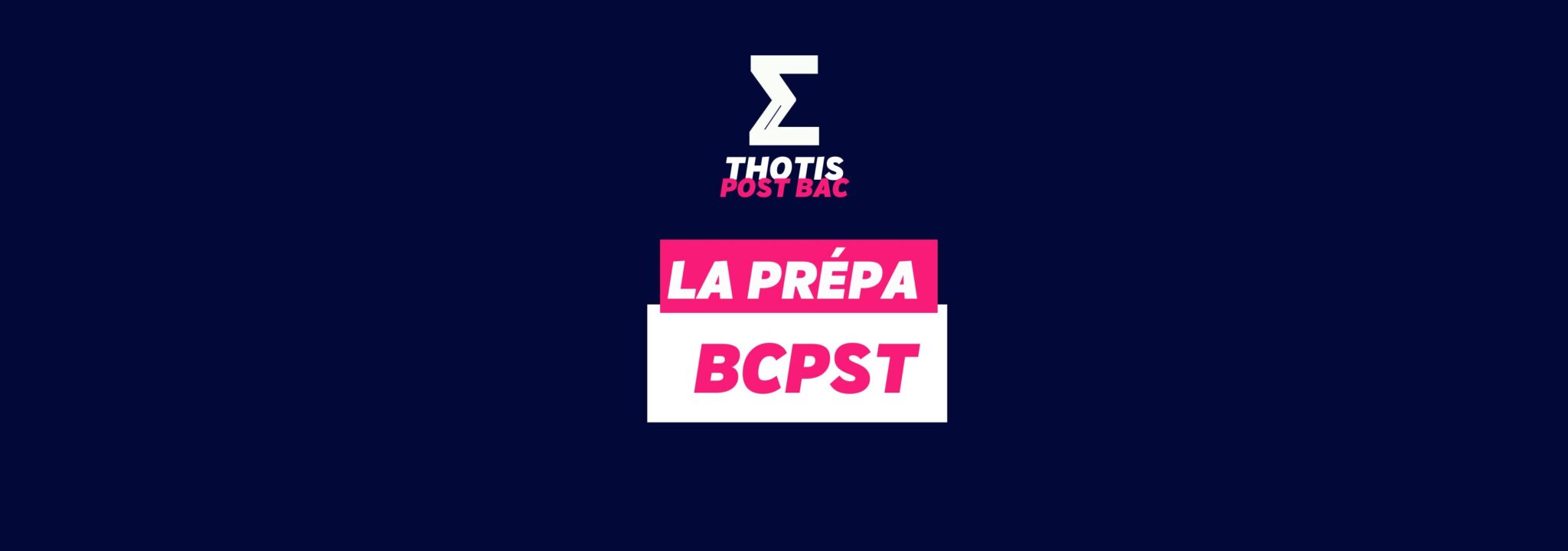 Prépa BCPST : matières, débouchés et concours - Thotis