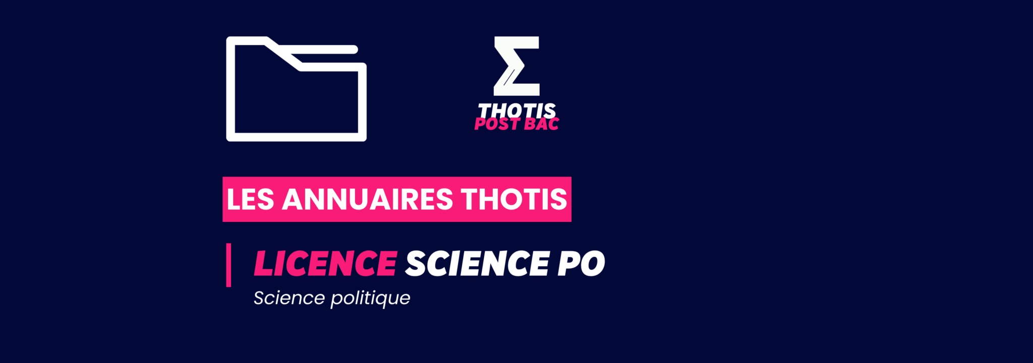 Liste des licences Science politique – Annuaire Parcoursup 2026 - Thotis