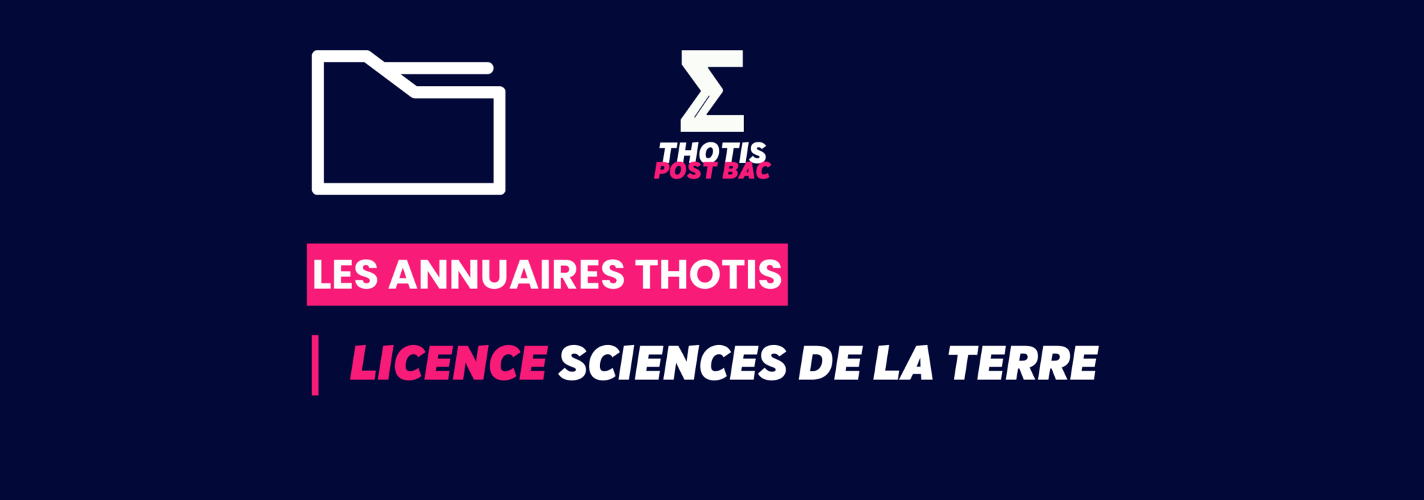 Liste des licences Science de la Terre – Annuaire Parcoursup 2026 - Thotis