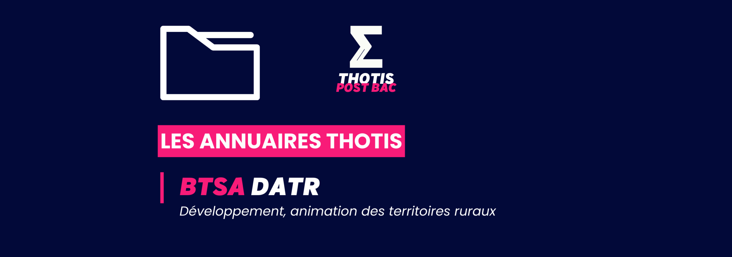 Liste des BTSA DATR – Annuaire Parcoursup 2024 - Thotis