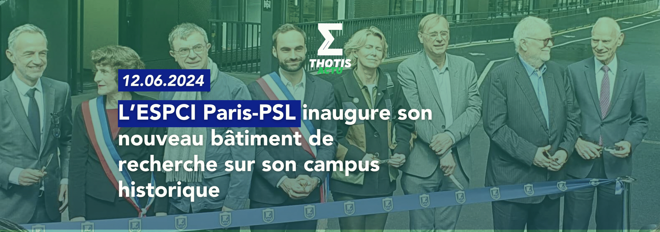 L’ESPCI Paris-PSL inaugure son nouveau bâtiment de recherche sur son campus historique, en plein ...