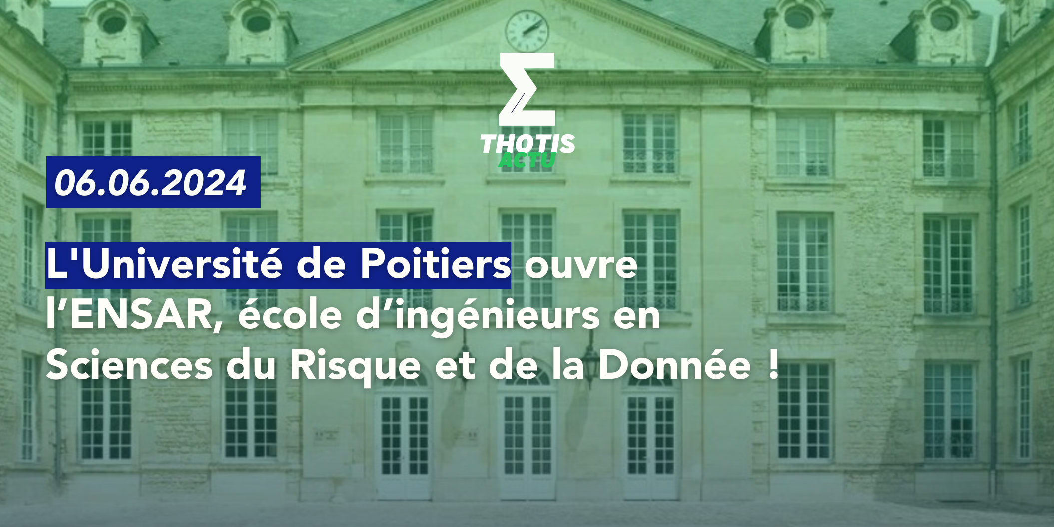 L’Université de Poitiers ouvre l’ENSAR, école d’ingénieurs en Sciences ...