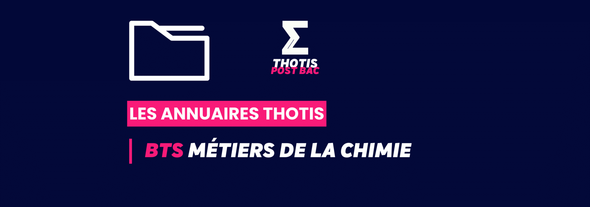 Liste des BTS Métiers de la chimie – Annuaire Parcoursup 2026 - Thotis