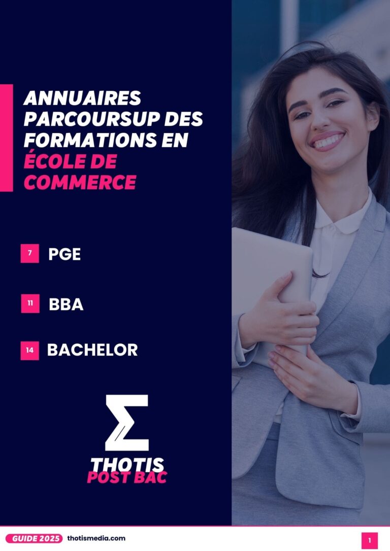 Classement des Bachelors (Ecoles de commerce) en 2025 - Thotis