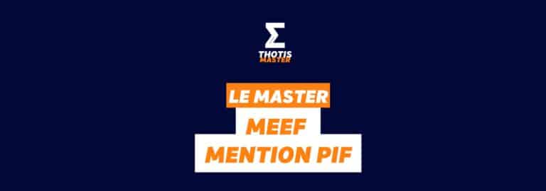 Le Master MEEF mention PIF : spécialisations, débouchés… - Thotis
