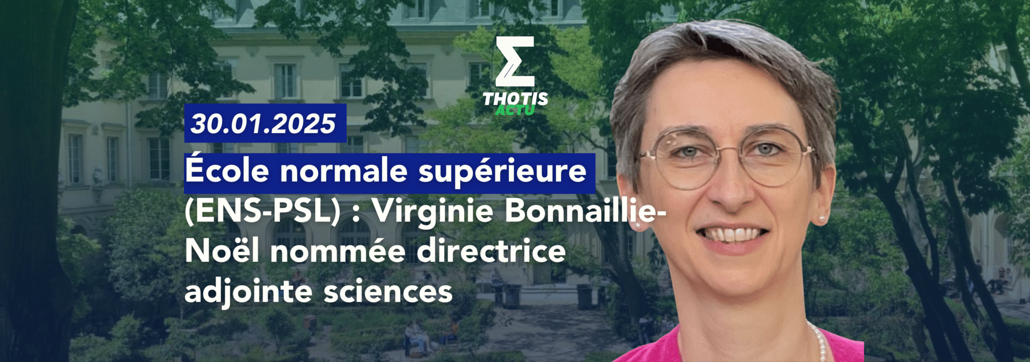École normale supérieure (ENS-PSL) : Virginie Bonnaillie-Noël nommée ...