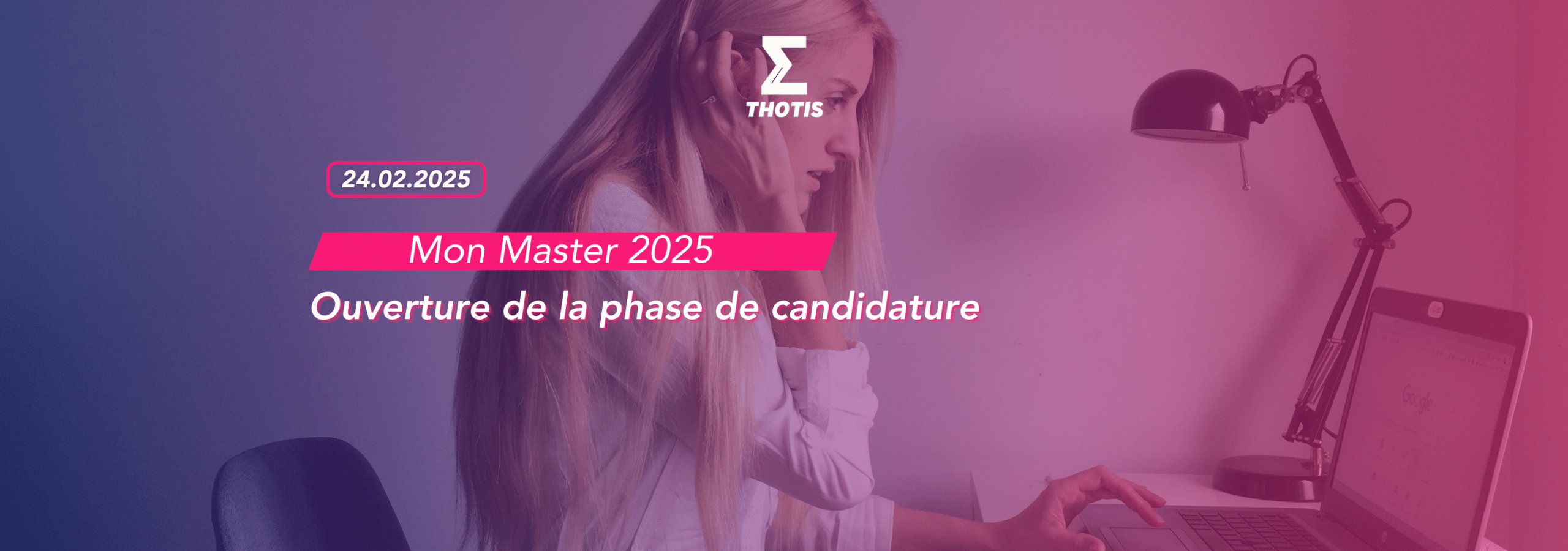 Mon Master 2025 : ouverture de la phase de candidature - Thotis