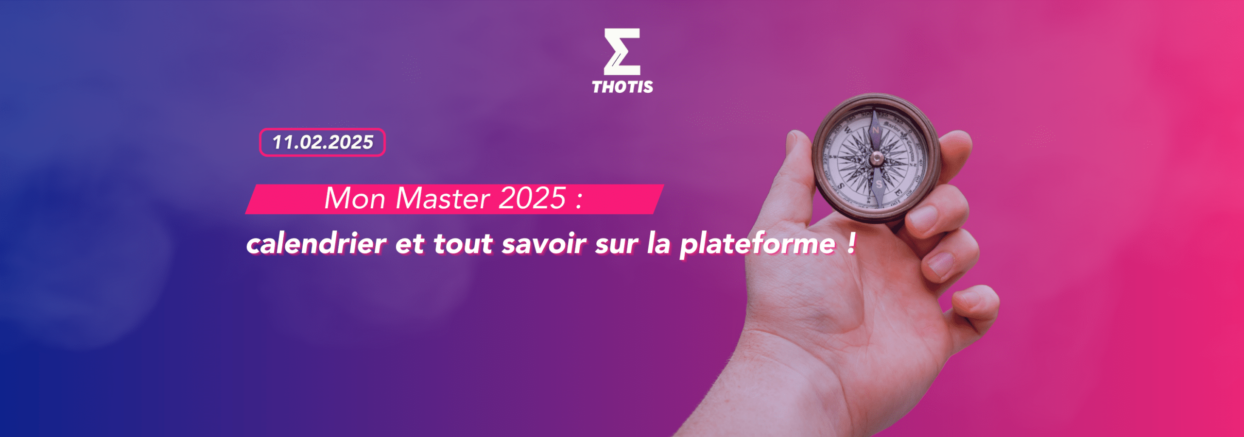 Mon Master 2025 : calendrier et tout savoir sur la plateforme ! - Thotis