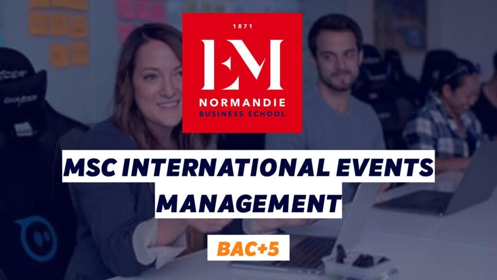 MSc International Events Management EM Normandie - Thotis